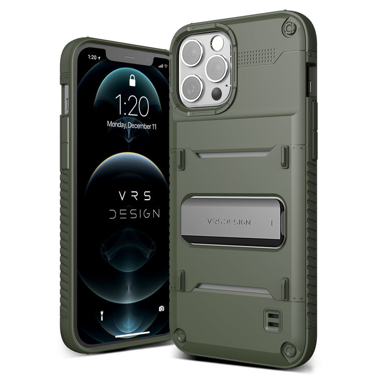 Rugged modern Apple iPhone 12 Pro Max case Quickstand by VRS DESIGN ...