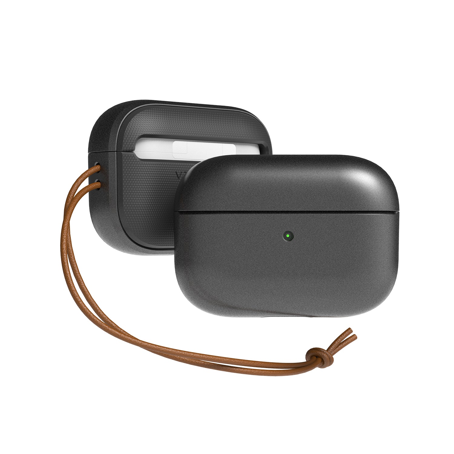 VRS Design® Apple AirPods Pro hard premium wireless Case leather strap